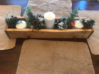 Table centerpiece box w/ white rustic knob handles– Old Soul AZ